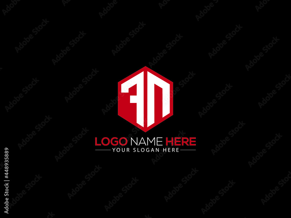 FN Letter Logo, creative fn logo sticker vector for business Stock ...
