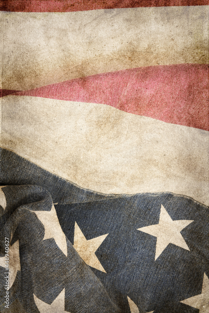 american flag background, vintage grange style Stock Photo | Adobe Stock