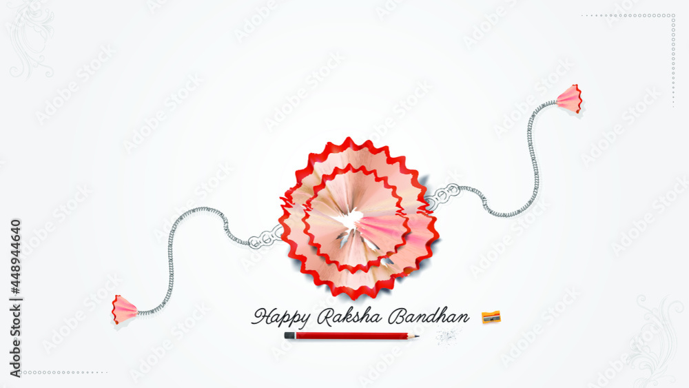 Raksha Bandhan Rakhi creative concept idea Stock Vector | Adobe Stock