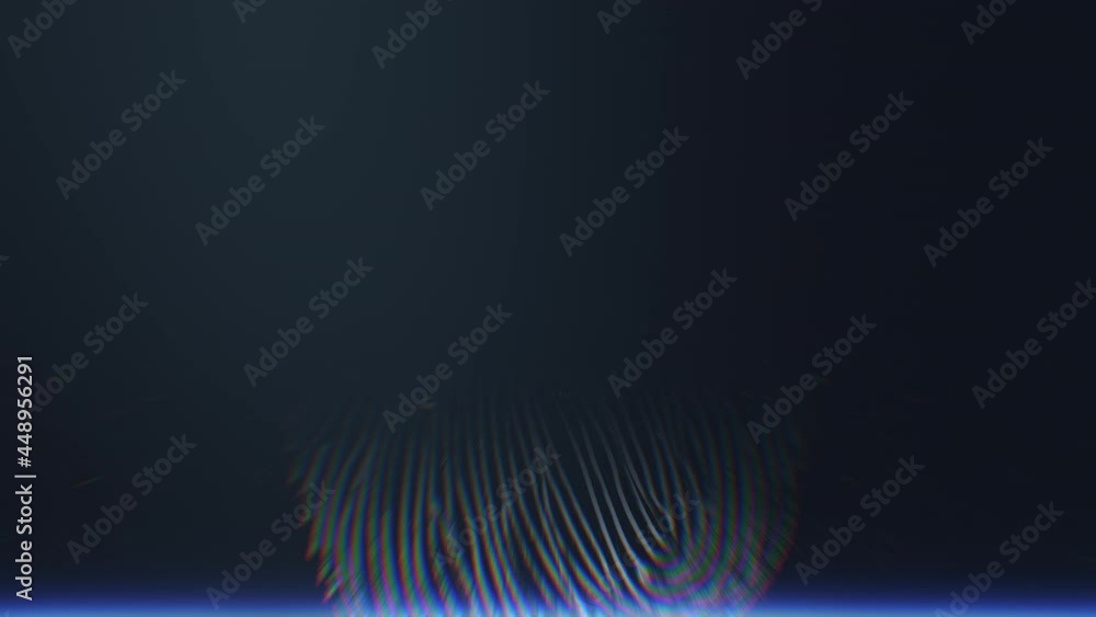 Biometrical fingerprint scanning concept animation. Security guard ... Biometrical fingerprint scanning concept animation. Security guard ...