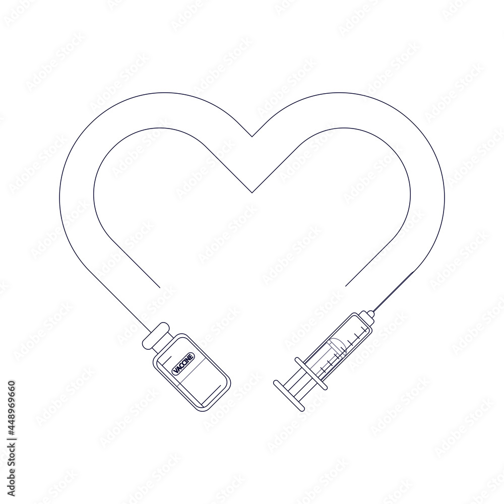 covid-19 vaccine logo icon. a vaccine that protects life. the concept ...