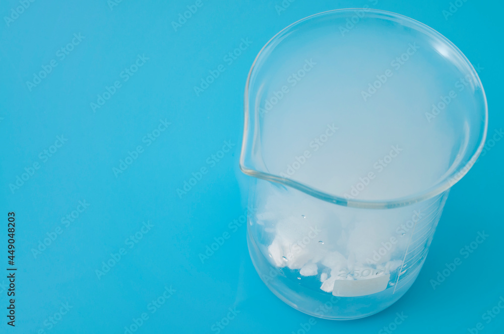 Science laboratory, scientific experiment and lab test concept with dry ...