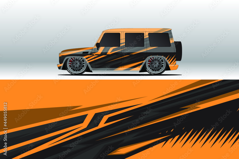 Car wrap decal designs. Abstract racing and sport background for racing ...