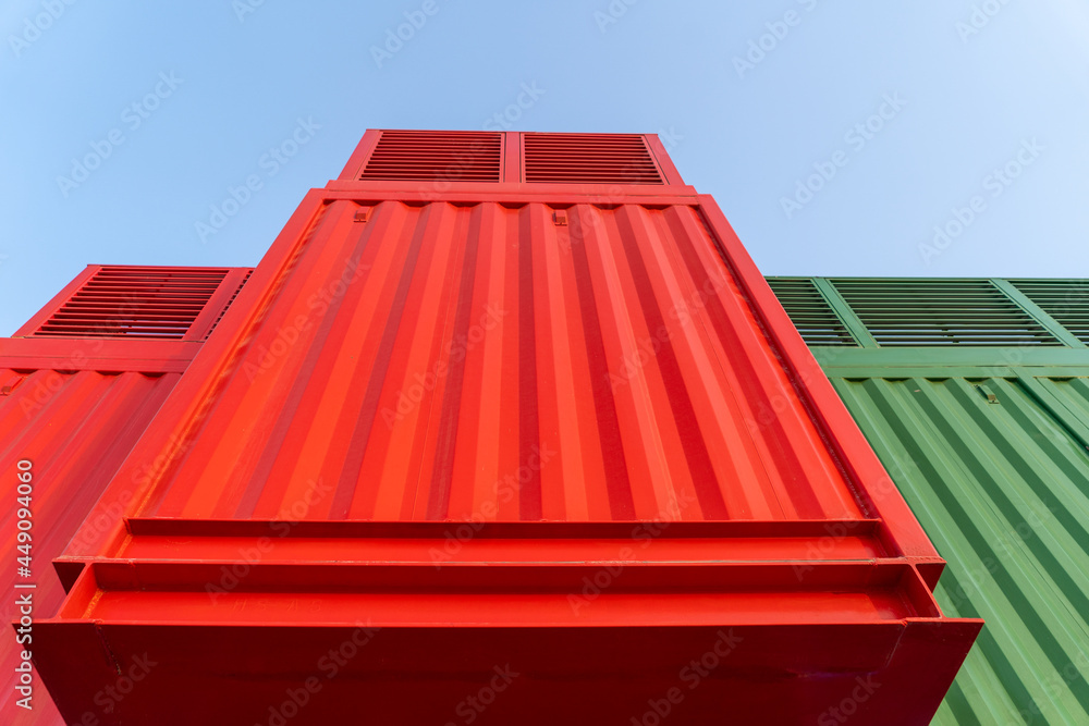 DOHA, QATAR - AUGUST 2, 2021: Box Park Qatar, located at the old Doha ...