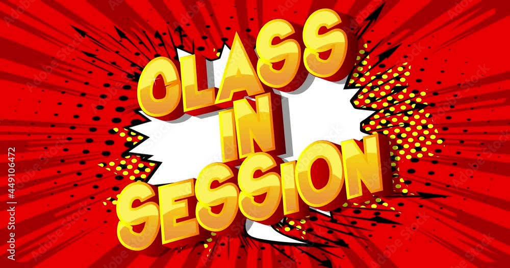 Class in Session. Educational motion poster, invitation. 4k animated ...