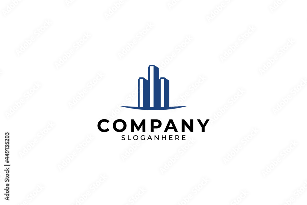 Property Logo, Building Logo, Tower Logo Stock Vector | Adobe Stock