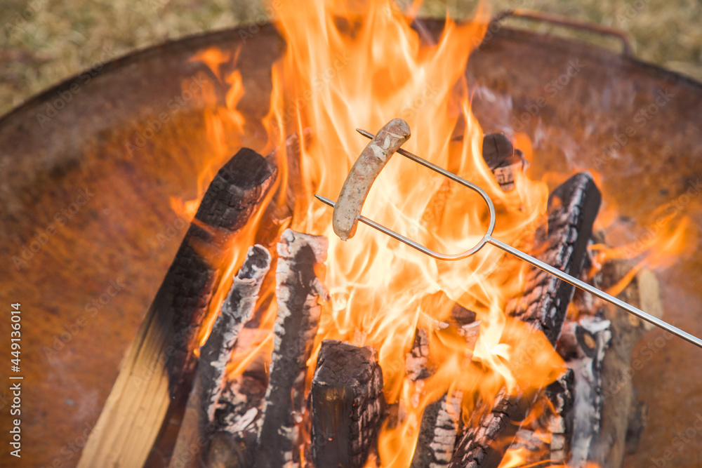 Grillen Am Offenen Feuer