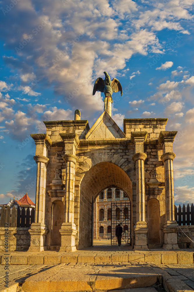 Entrance to the royal palace complex of Rova in Antananarivo ...