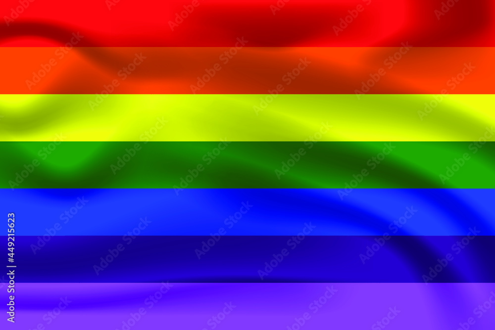 Rainbow pride flag for lgbtq free vector illustration Stock Vector ...