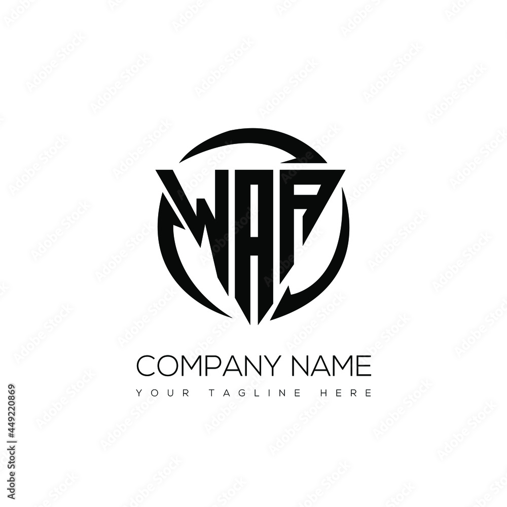 WAA letter logo abstract design. WAA unique design, WAA letter logo ...