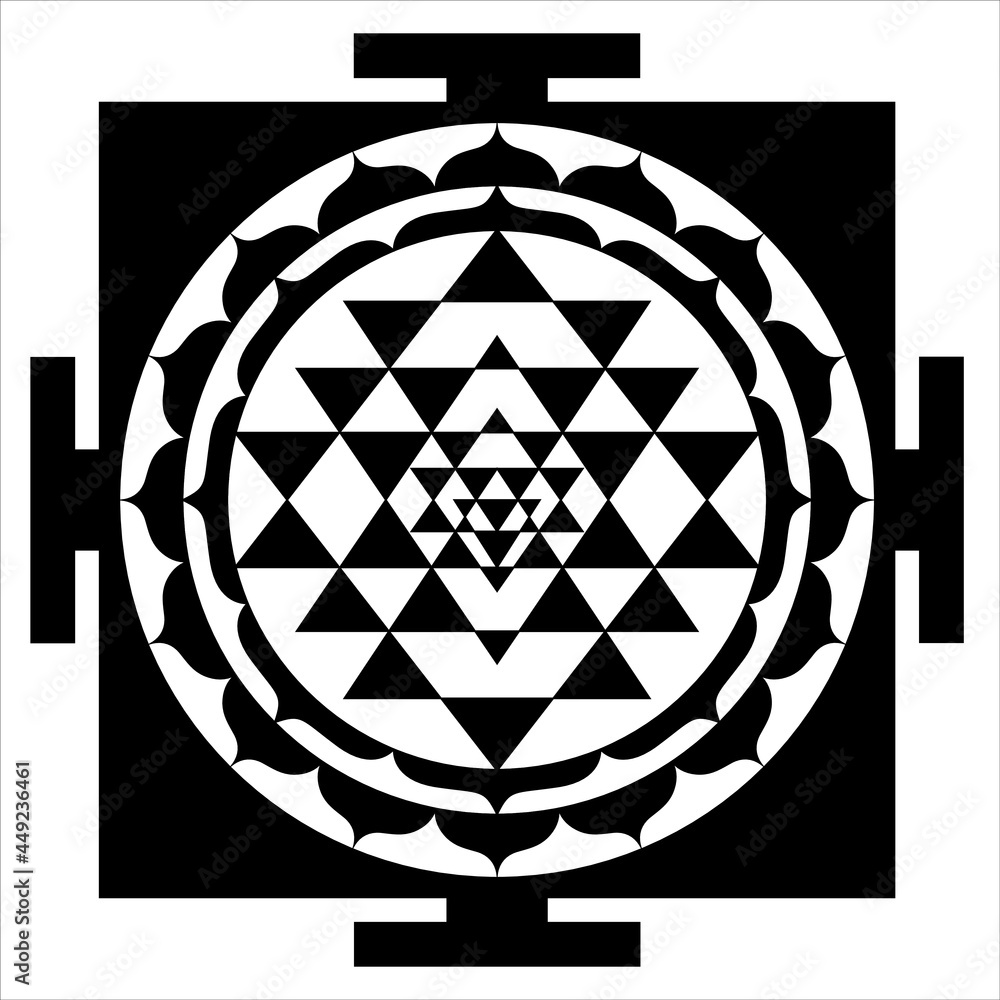 Yantra laksmi, a symbol of wealth and prosperity in Hinduism. Shri ...