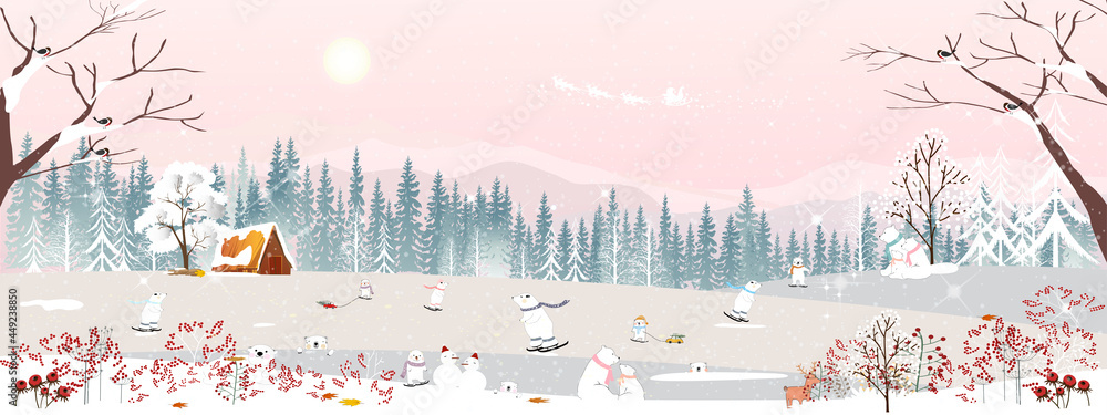 Winter Wonderland Banner Printable
