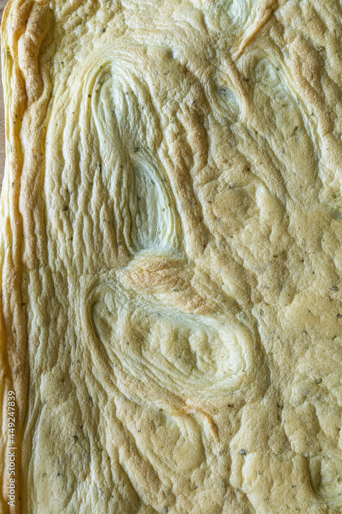 Flatbread made with egg whites. Homemade tortilla for burrito. Gluten ...