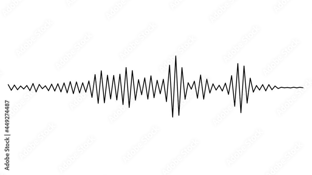 Sound Wave Of Voice Curve On Screen, Digital Abstract Waveform Sensor ...