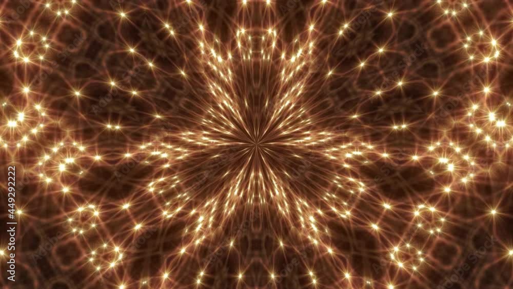 Cosmic chaos trippy animated background. Symmetric kaleidoscope ...
