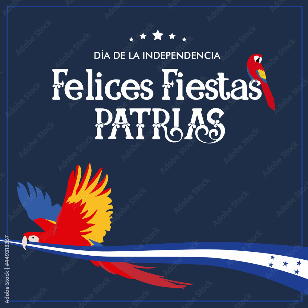 BANNER for Honduras Independence Day, Día de la independencia, 15 de ...