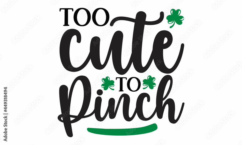 Shamrock Queen Hand Sketched Irish Celebration Design Handwritten