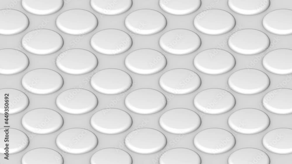 3d animation of an abstract white background. Animation of white ...