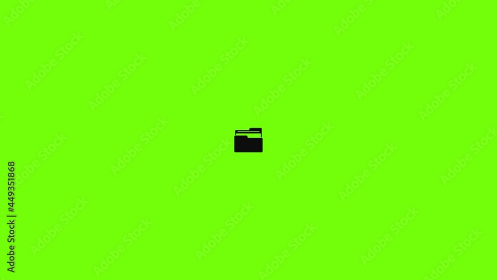 File folder icon animation Stock Video | Adobe Stock
