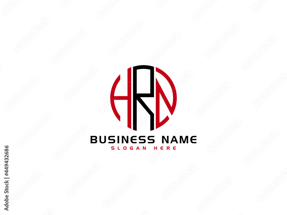 Creative HRN Logo Letter Vector Image Design For Your Business Stock ...