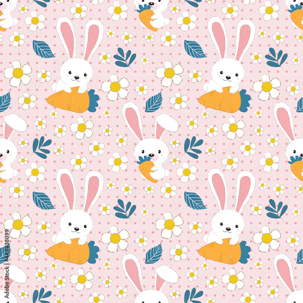 Bunny Pattern Background