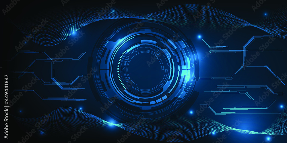 Abstract futuristic communication for digital high technology ...