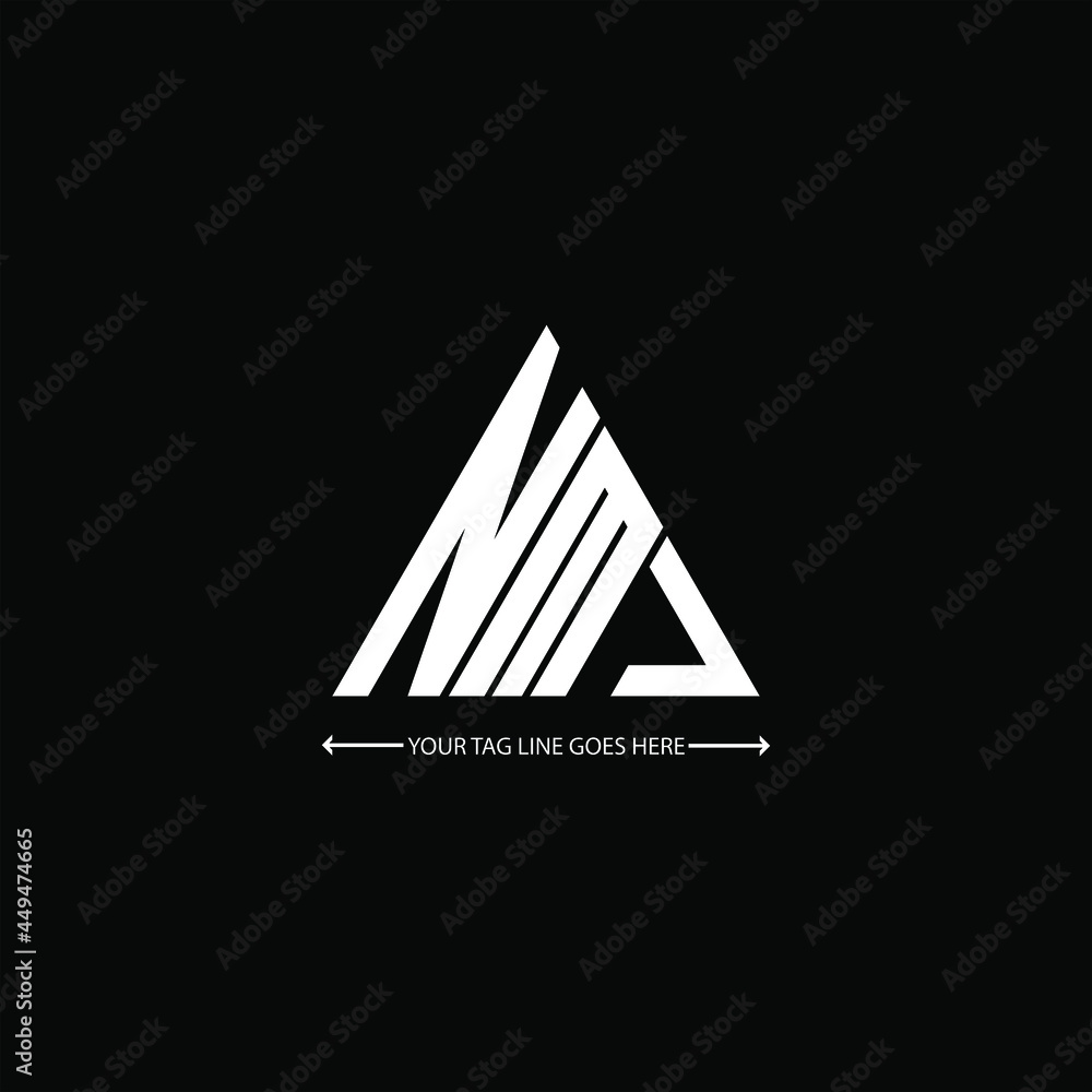 NMJ letter logo creative design. NMJ unique design Stock Vector | Adobe ...