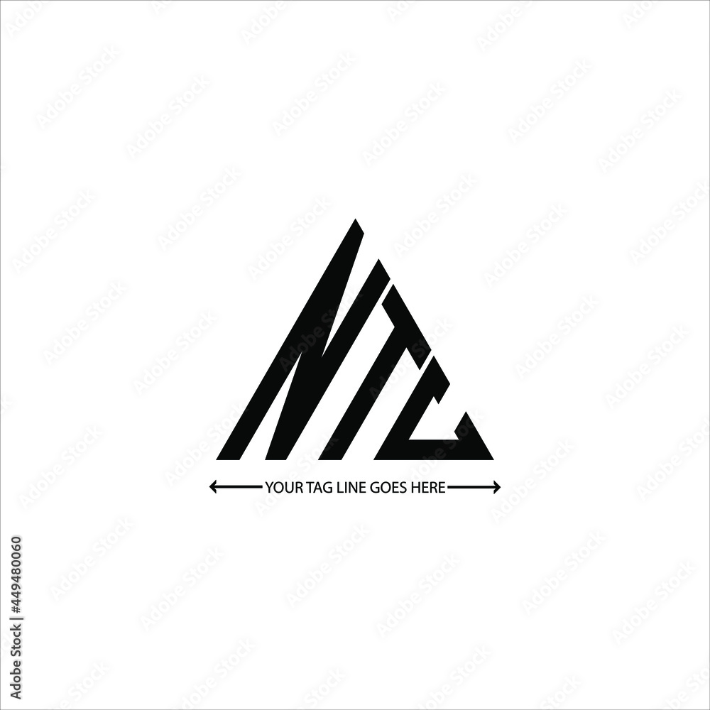 NTC letter logo creative design. NTC unique design Stock Vector | Adobe ...