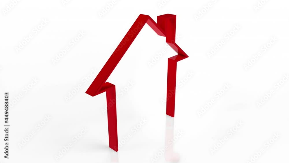 Geometrical house shape - great for topics like property, development ...