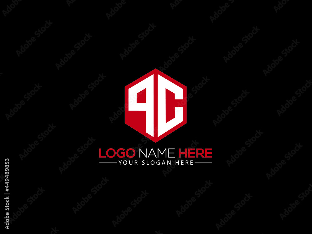 Letter PC Logo Sticker, creative pc logo icon vector for your business ...