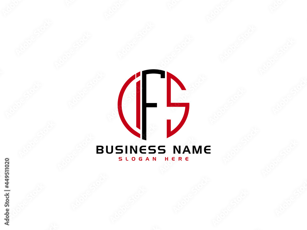 Letter IFS Logo Icon Vector Image For Business Stock Vector | Adobe Stock