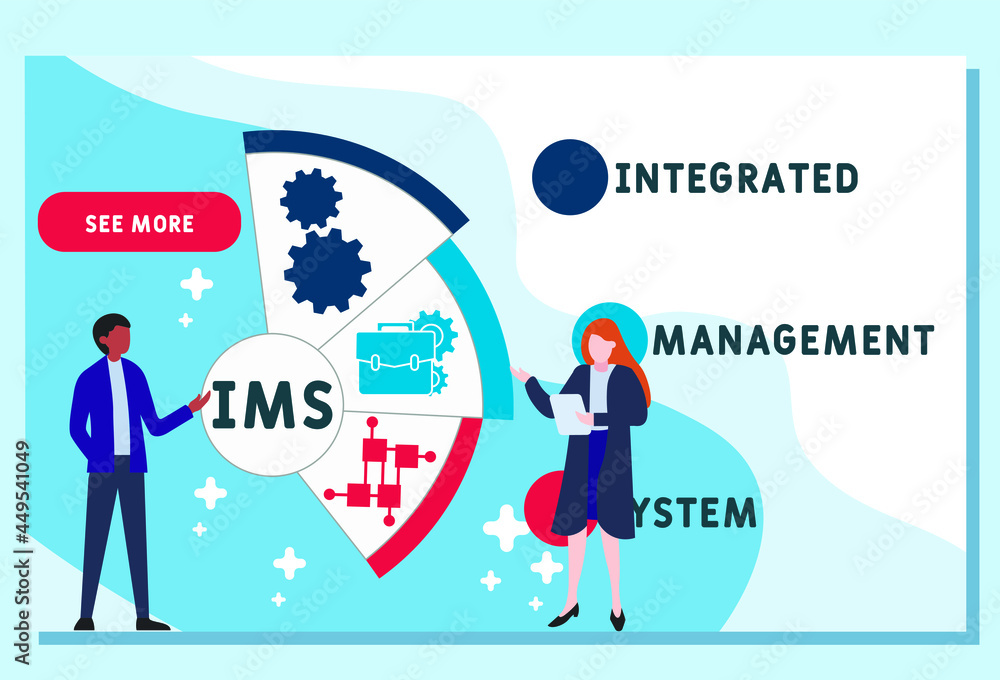 Vector website design template . IMS - Integrated Management System ...