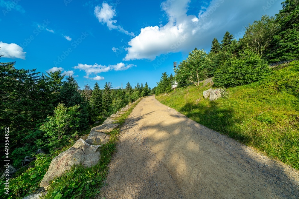 The Brocken, also called Blocksberg, is the highest mountain in the ...