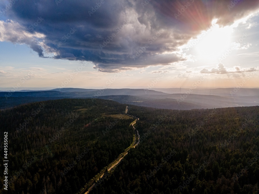 The Brocken, also called Blocksberg, is the highest mountain in the ...