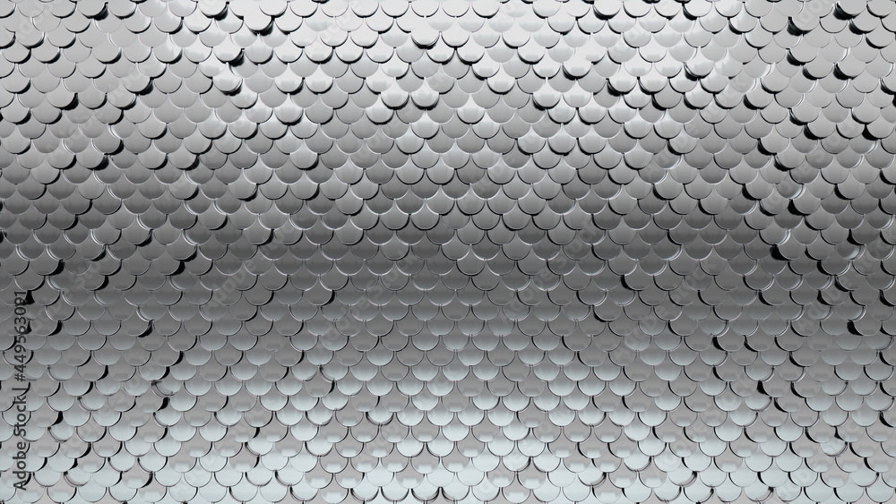 Luxurious, Fish Scale Wall background with tiles. 3D, tile Wallpaper ...