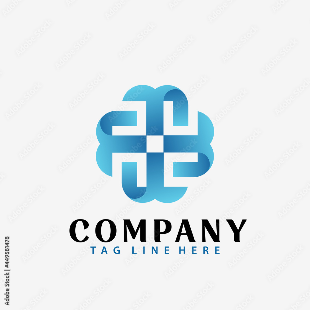 Letter B Cross Logo Design, Abstract Logos Designs Vector Concept for ...
