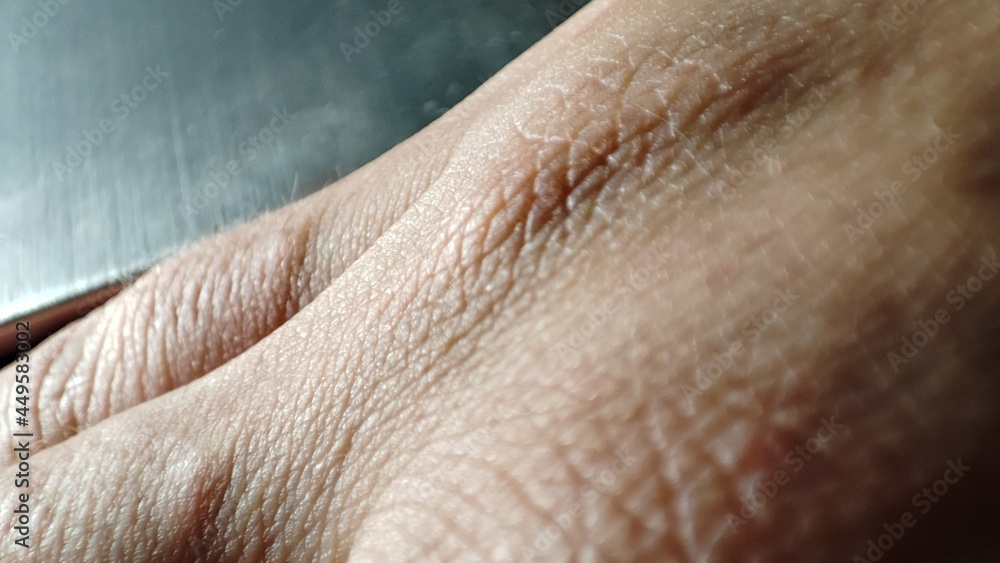 human skin texture. Macro healthy and young hand skin Stock Photo ...