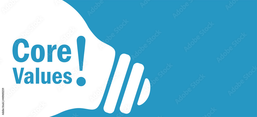 Core Values in lamp background illustration Stock Illustration | Adobe ...