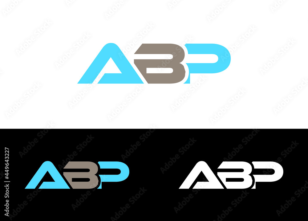 Initial Letter ABP Logo or Icon Design Vector Image Template Stock ...
