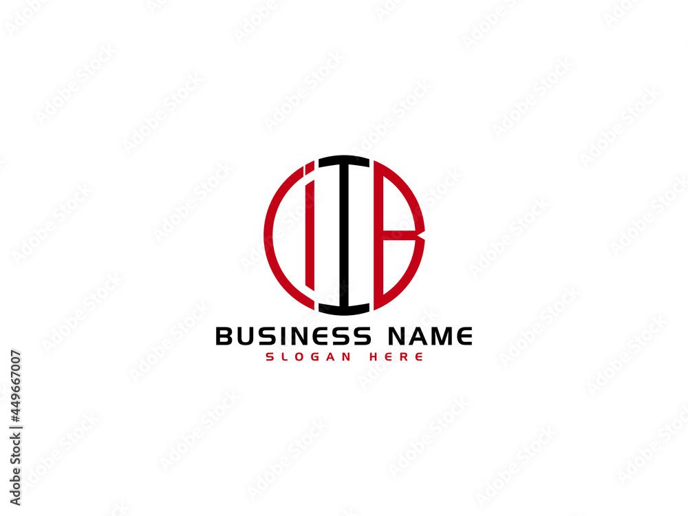 Letter IIB Logo Icon Vector Image For Business Stock Vector | Adobe Stock