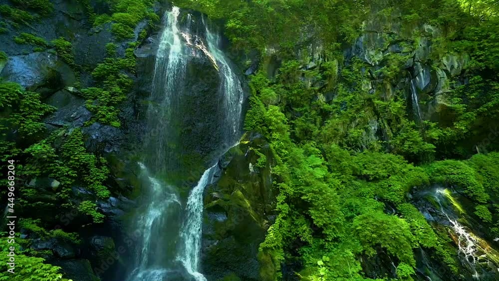 Urami waterfall in Nikko, backyard of World Heritage Site in Japan ...