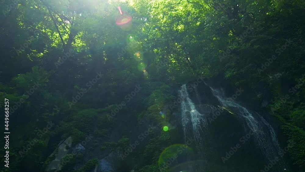 Urami waterfall in Nikko, backyard of World Heritage Site in Japan ...