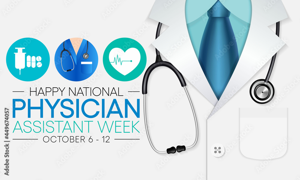 Vecteur Stock National Physician assistant week is observed every year ...