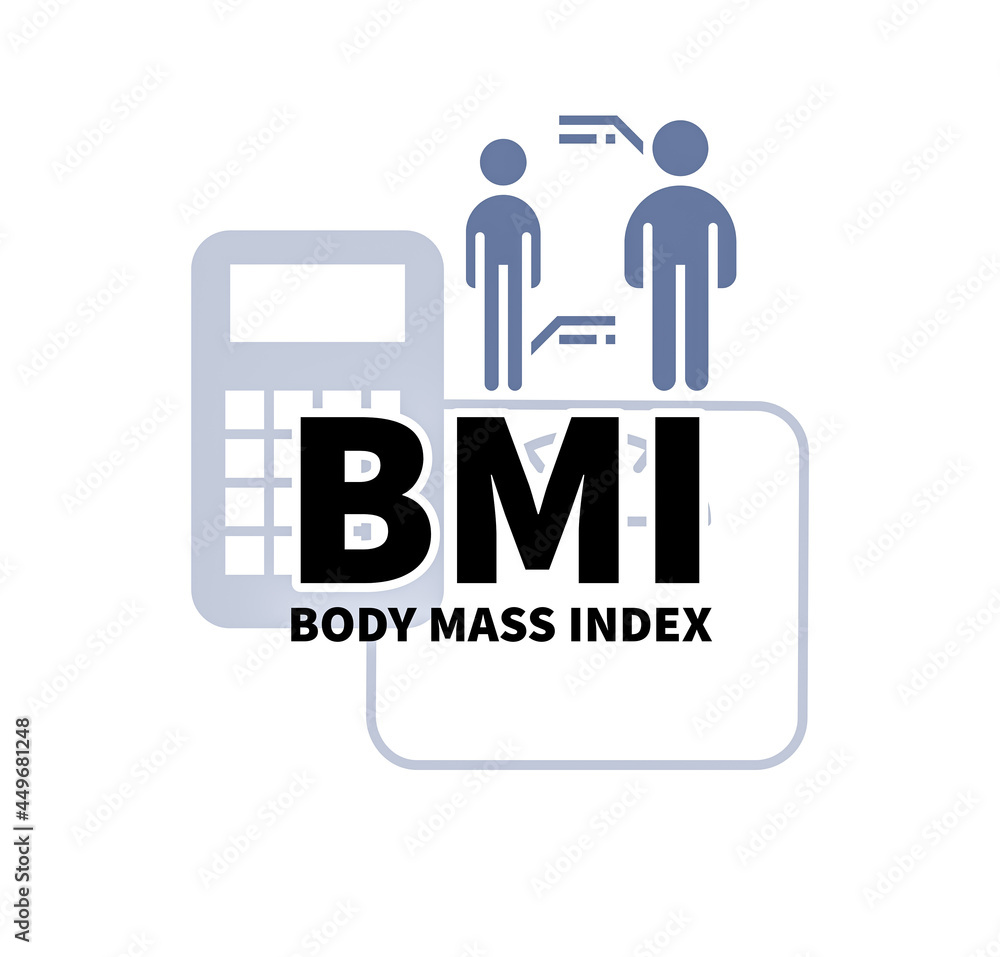 BMI (Body Mass Index) Icon Illustration. Stock Illustration | Adobe Stock