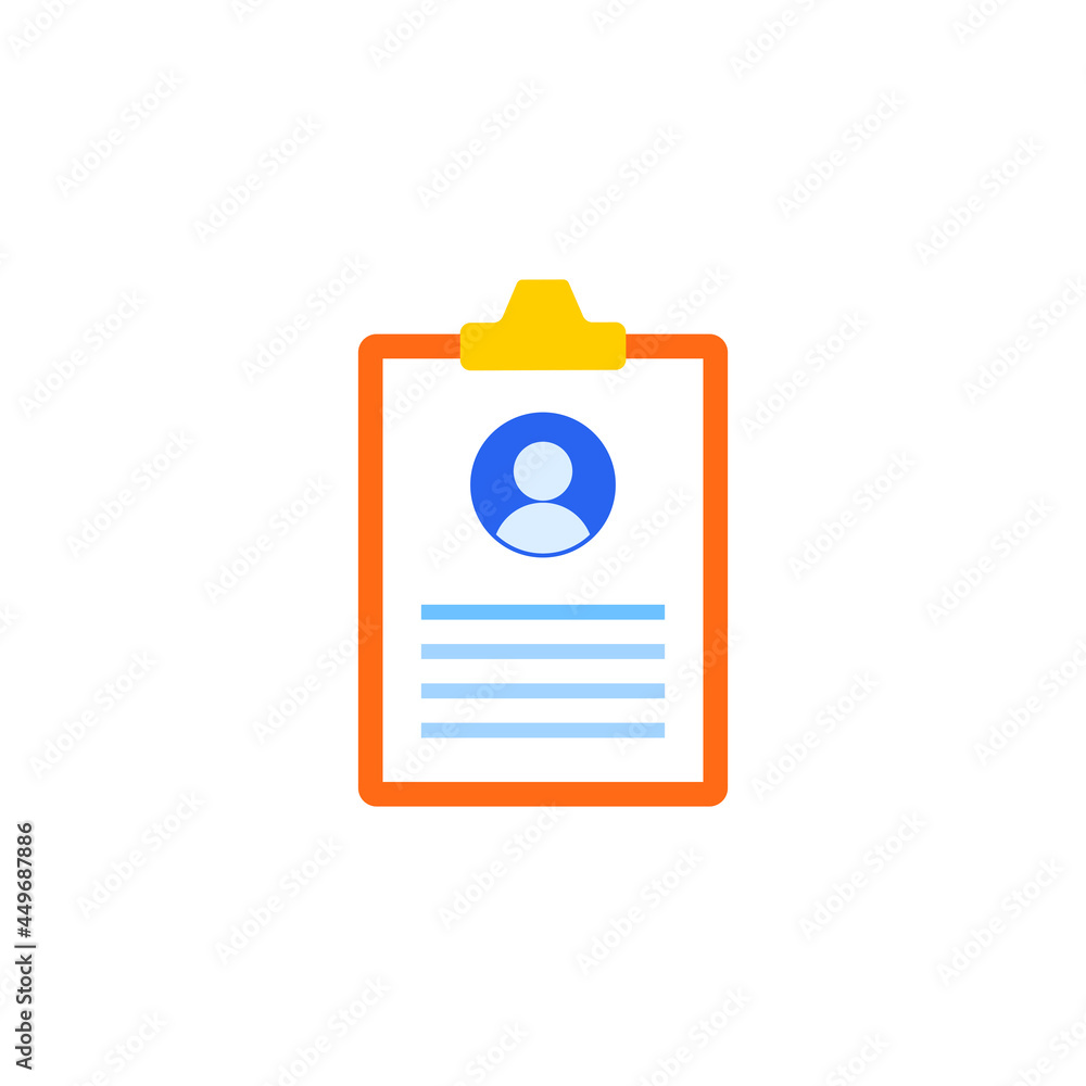 CV Resume icon design vector illustration. Resume Glyph Vector Icon ...