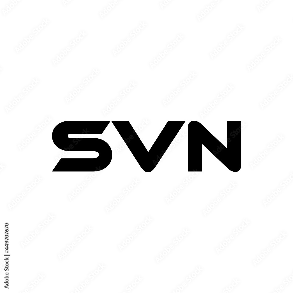 SVN letter logo design with white background in illustrator, vector ...