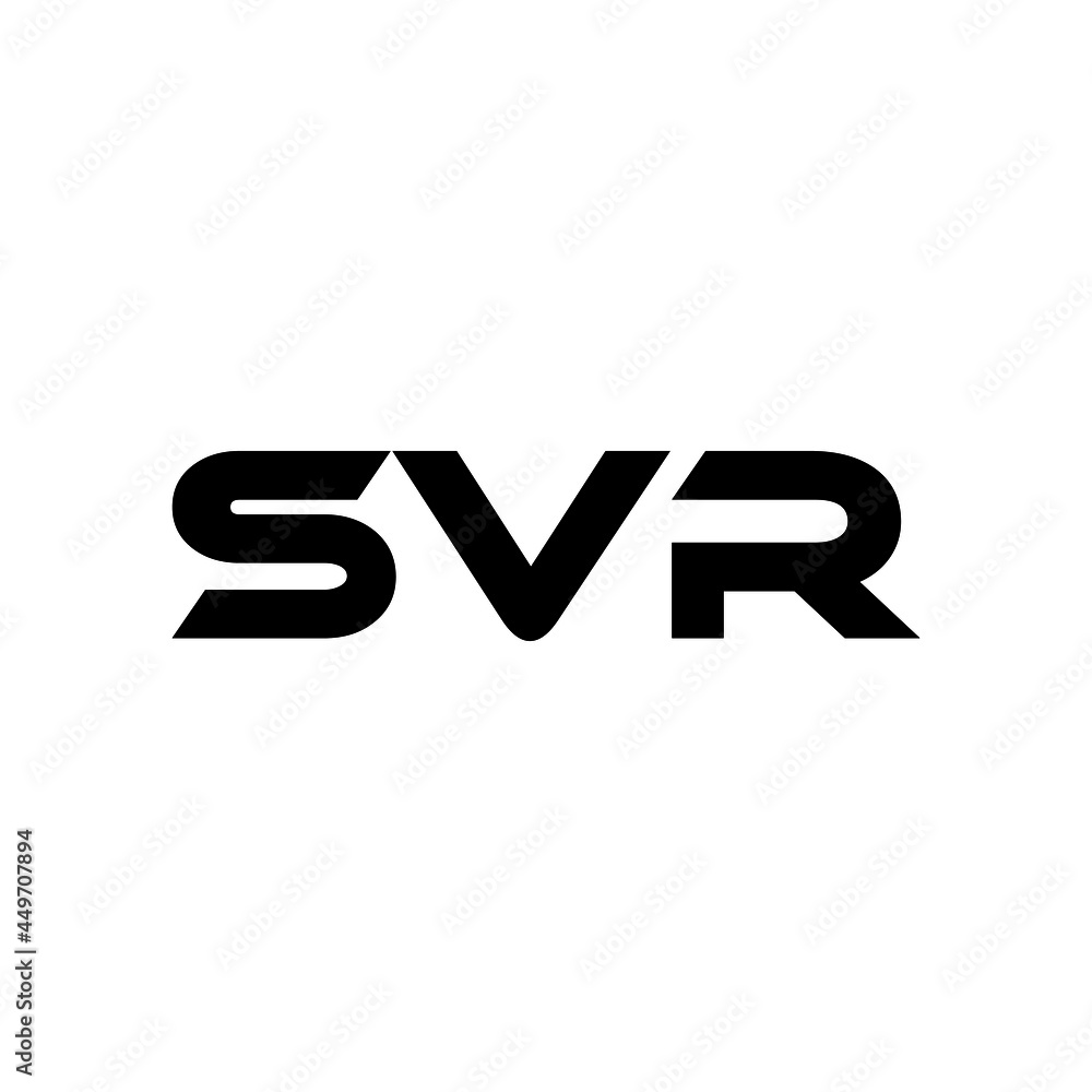 SVR letter logo design with white background in illustrator, vector ...