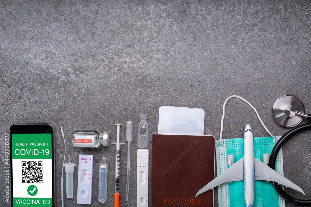 Health passport covid-19 vaccinated for your certificate identification ...