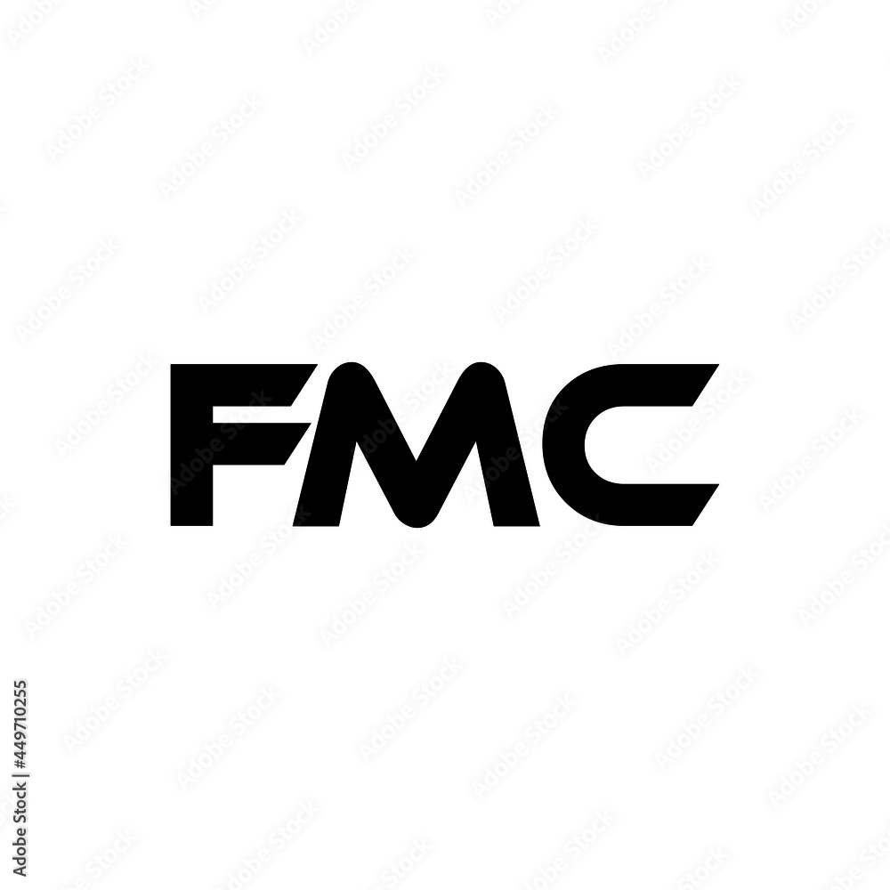 FMC letter logo design with white background in illustrator, vector ...