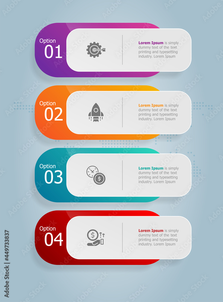 abstract tab bar vertical infographics presentation Stock Vector ...